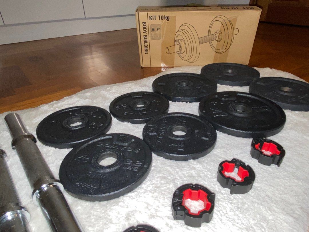 12kg weight kit, Sports Equipment, Exercise & Fitness, Weights ...