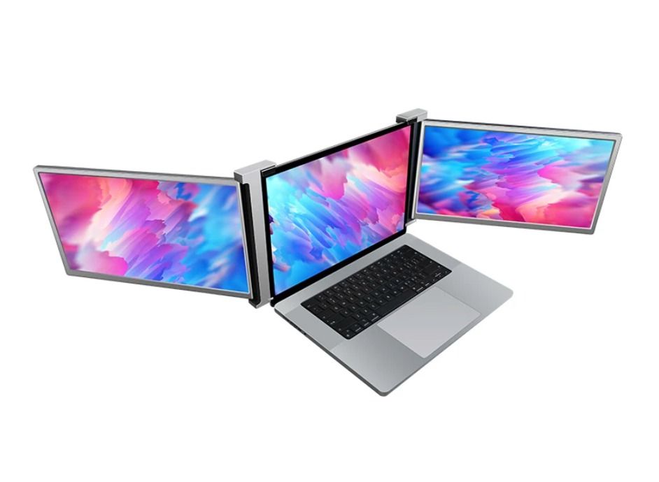 15 inch Portable Triple-screen Monitor Laptop Expansion Screen (Item ...