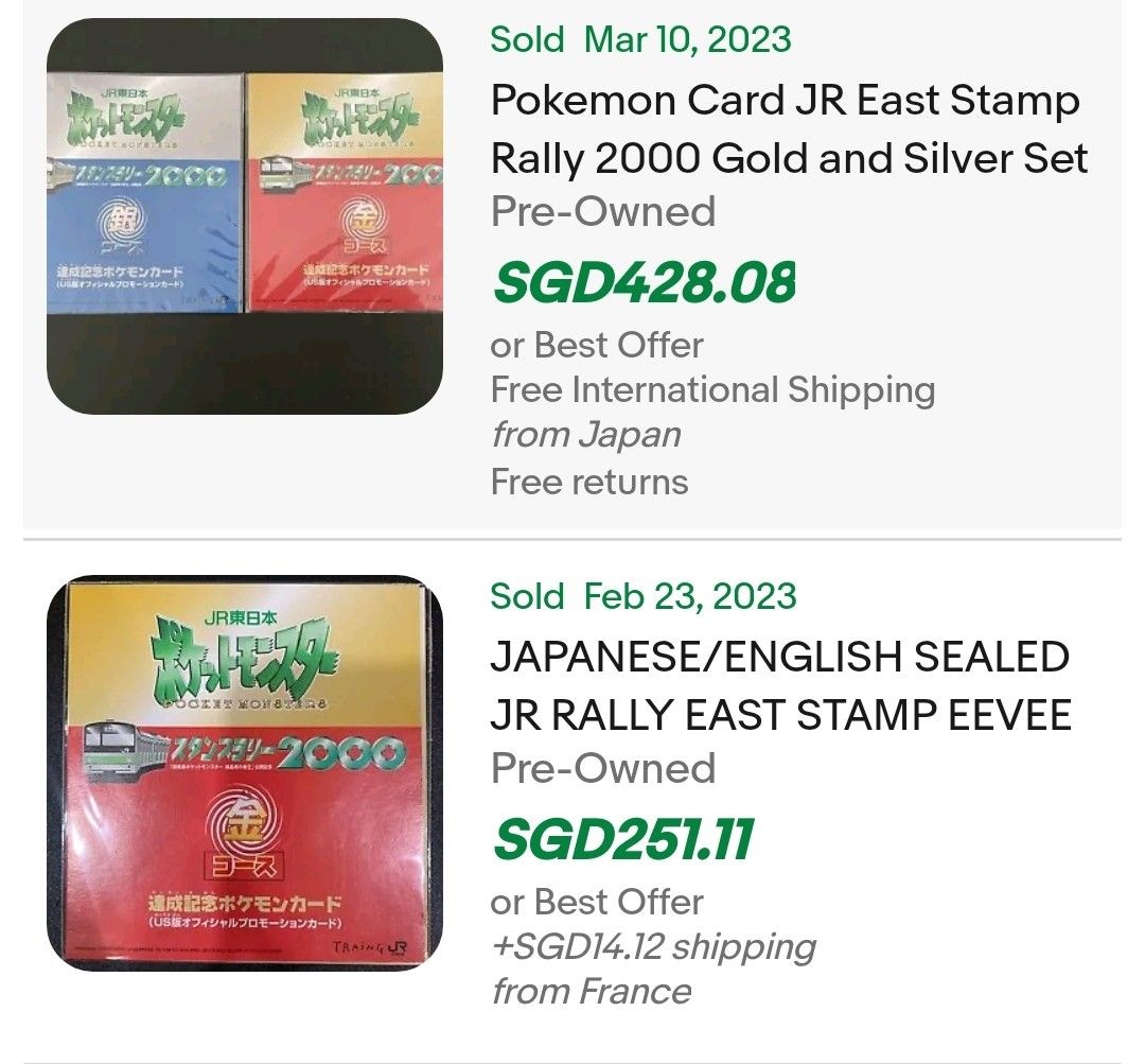 2000 Sealed JR Stamp Rally Gold & Silver (Blackstar Promo Mewtwo and ...