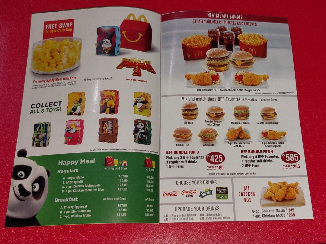 2016 Mcdonald's Smoky Cheeseburger Coca Cola Coke Kung Fu Panda Toys ...