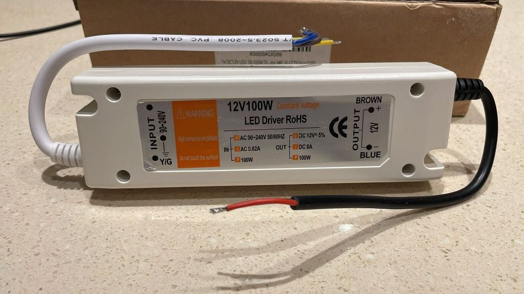 2130) 1 PCS LED TRANSFORMER 220V TO 12V LED DRIVER AC DC POWER SUPPLY ...