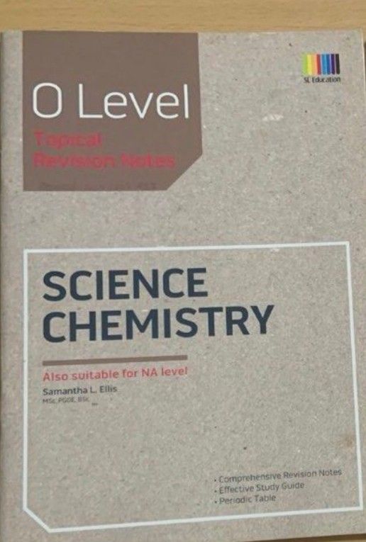 2 O Level Science Chemistry Topical Revision Notes (GET BOTH FOR $5 ...