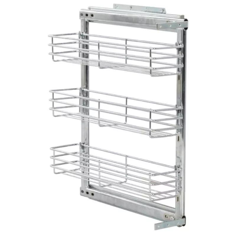 3 Layer Pull out Condiments organizers spice racks 304 stainless ...
