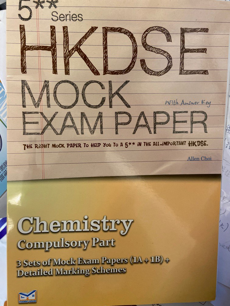 5** Series DSE Chemistry Mock Exam Paper, 興趣及遊戲, 書本 & 文具, 教科書 - Carousell
