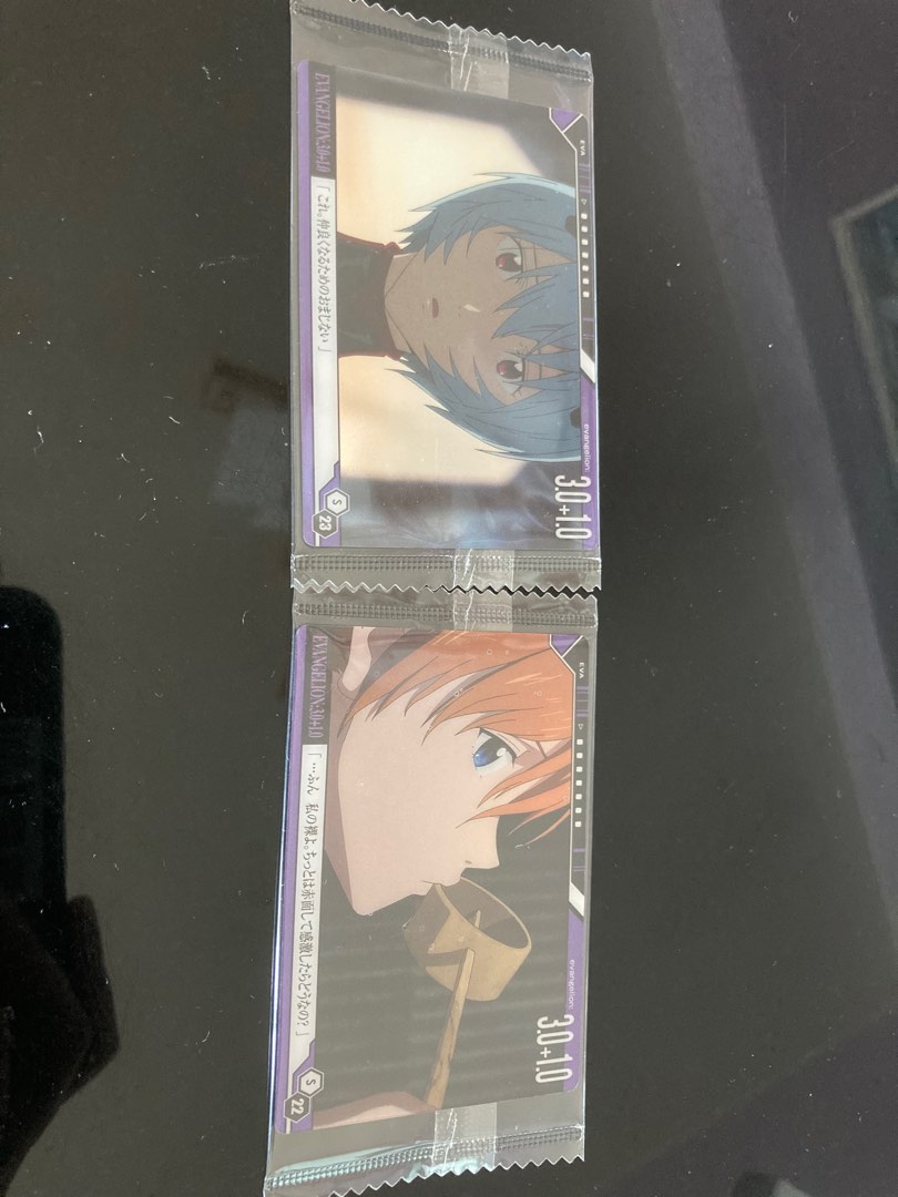 新世紀福音戰士 eva card and evangelion 咭 綾波麗 明日香 (共兩張）, 興趣及遊戲, 收藏品及紀念品, 明星周邊 - Carousell