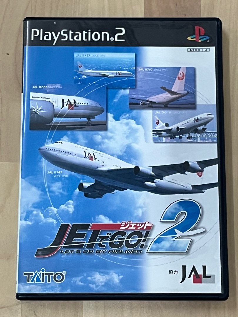 日版 PS2 TAITO 航空飛行 JAL JET GO 2 LETS GO BY AIRLINER 真實客機及日本機場實名登場 羽田關西國際名古屋福岡廣島伊丹新千歲空港 模擬駕駛飛機遊戲 ...