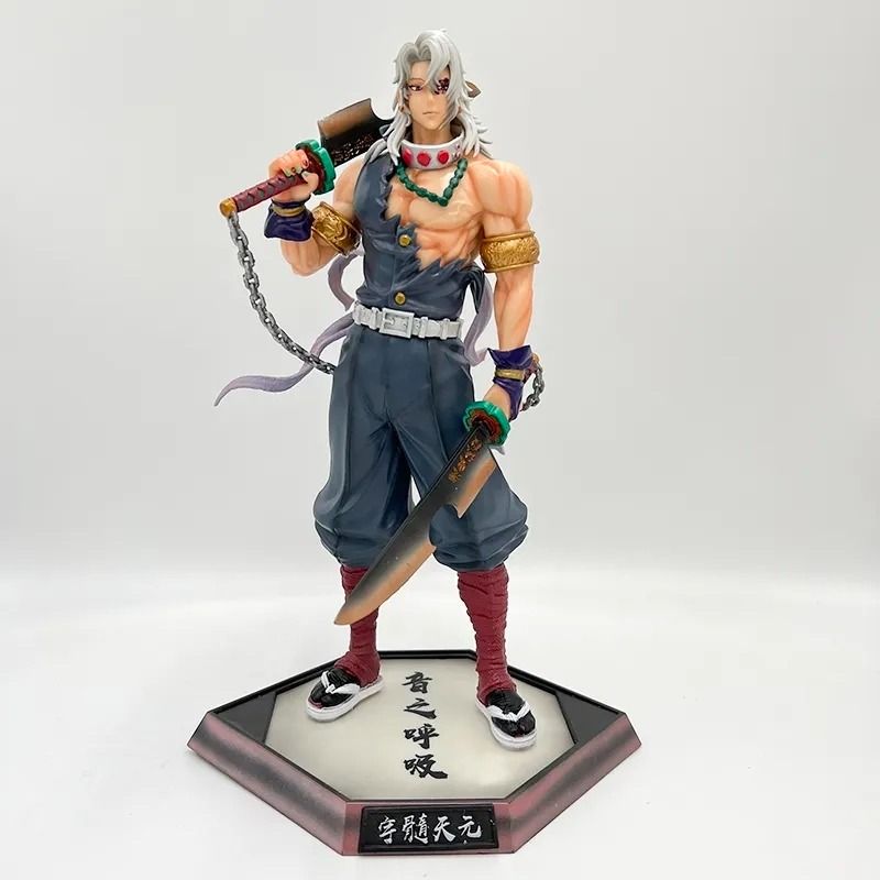 Anime Demon Slayer Uzui Tengen Action Figure 30cm Kimetsu No Yaiba Pvc ...