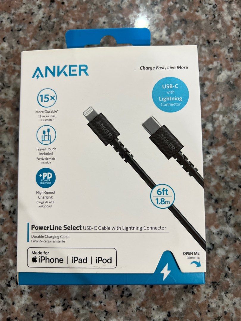 Anker usb-c with lighting connector, Mobile Phones & Gadgets, Mobile ...