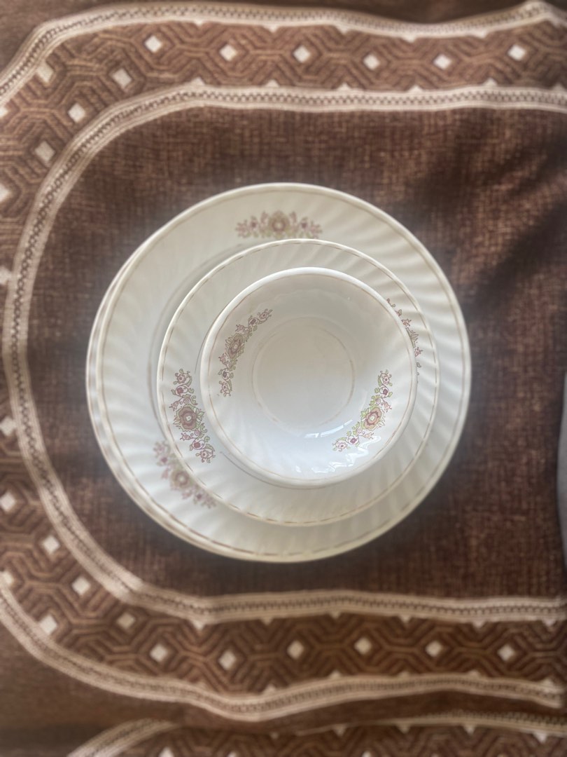 Antique Porcelain Crockery Set (pre-loved), Furniture & Home Living ...