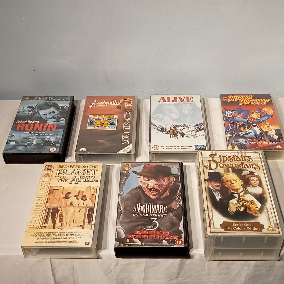 Assorted blockbuster VHS movies from the UK on Carousell