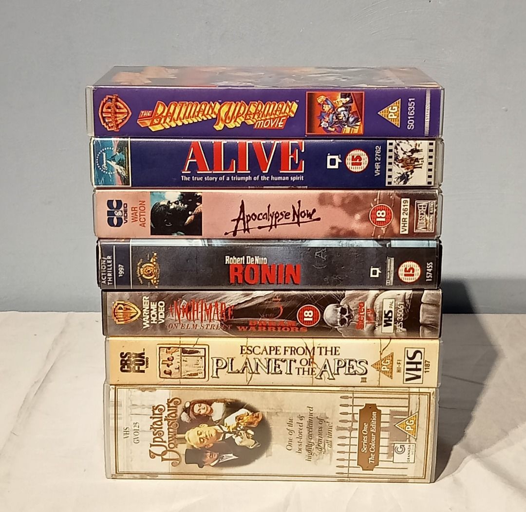 Assorted blockbuster VHS movies from the UK on Carousell