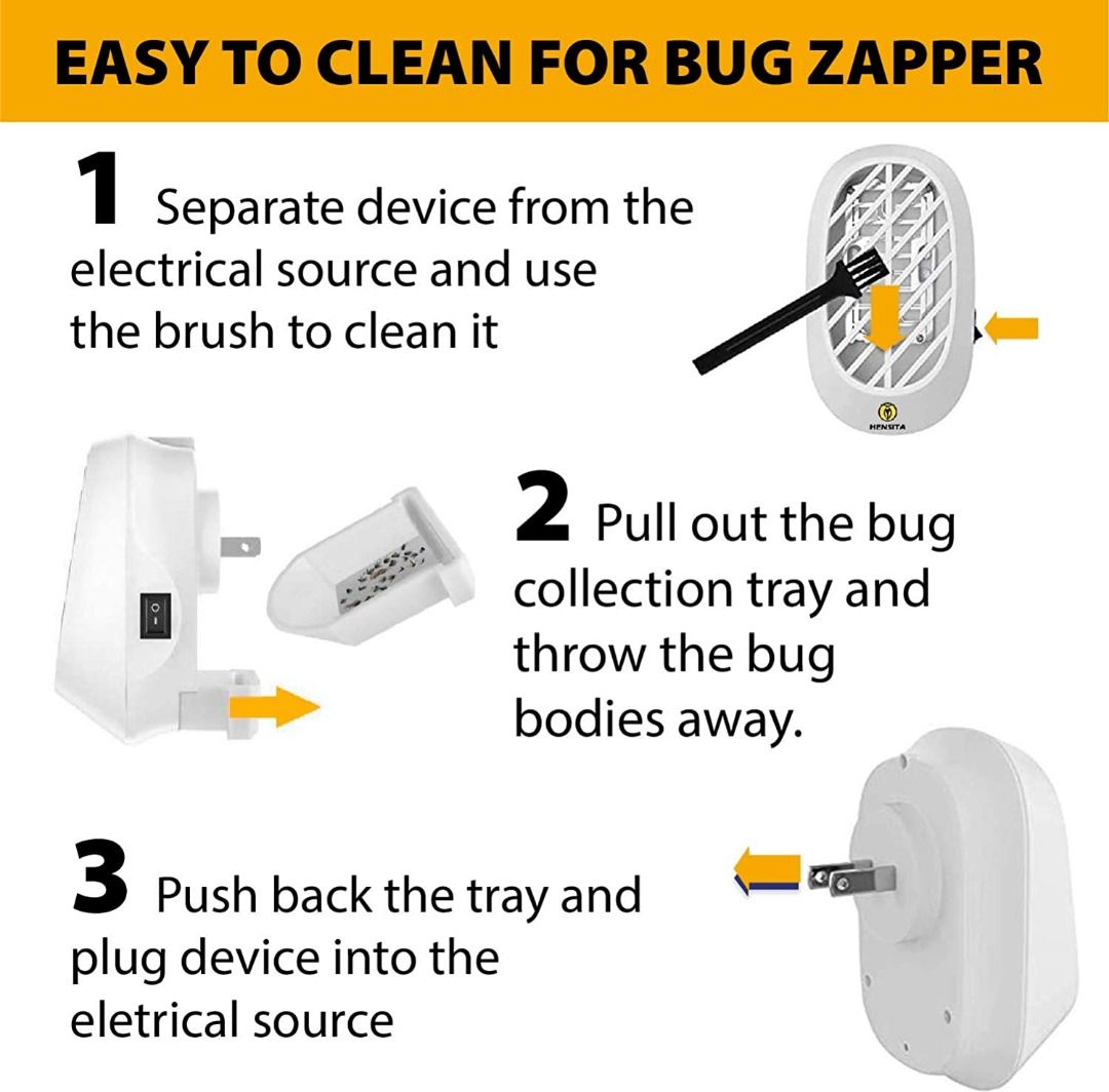 BEZANO Electronic Bug Zapper- Indoor Insect Trap for Mosquitoes, Fruit ...