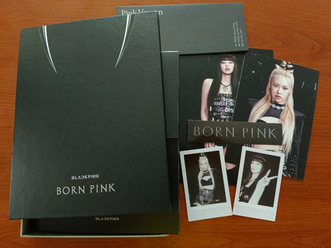 Blackpink Born Pink Albums (BLACK/GRAY VER), Hobbies & Toys ...