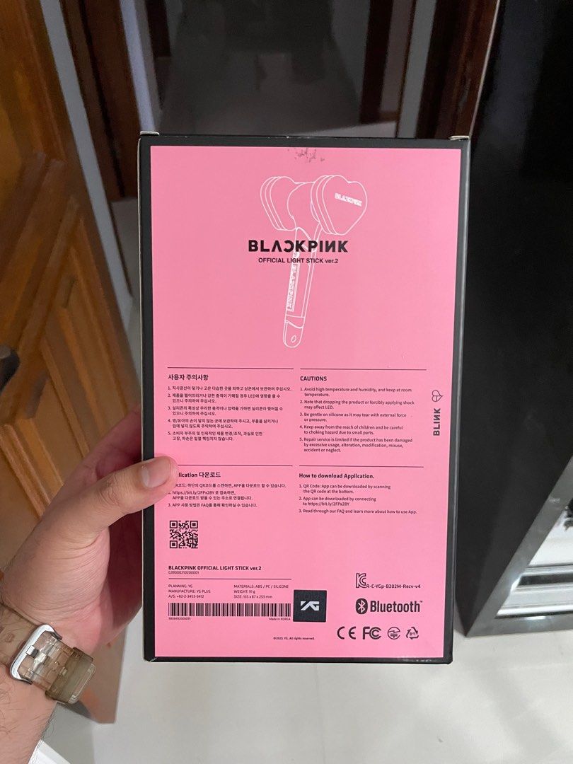 BlackPink Official Light Stick Box, Hobbies & Toys, Memorabilia ...