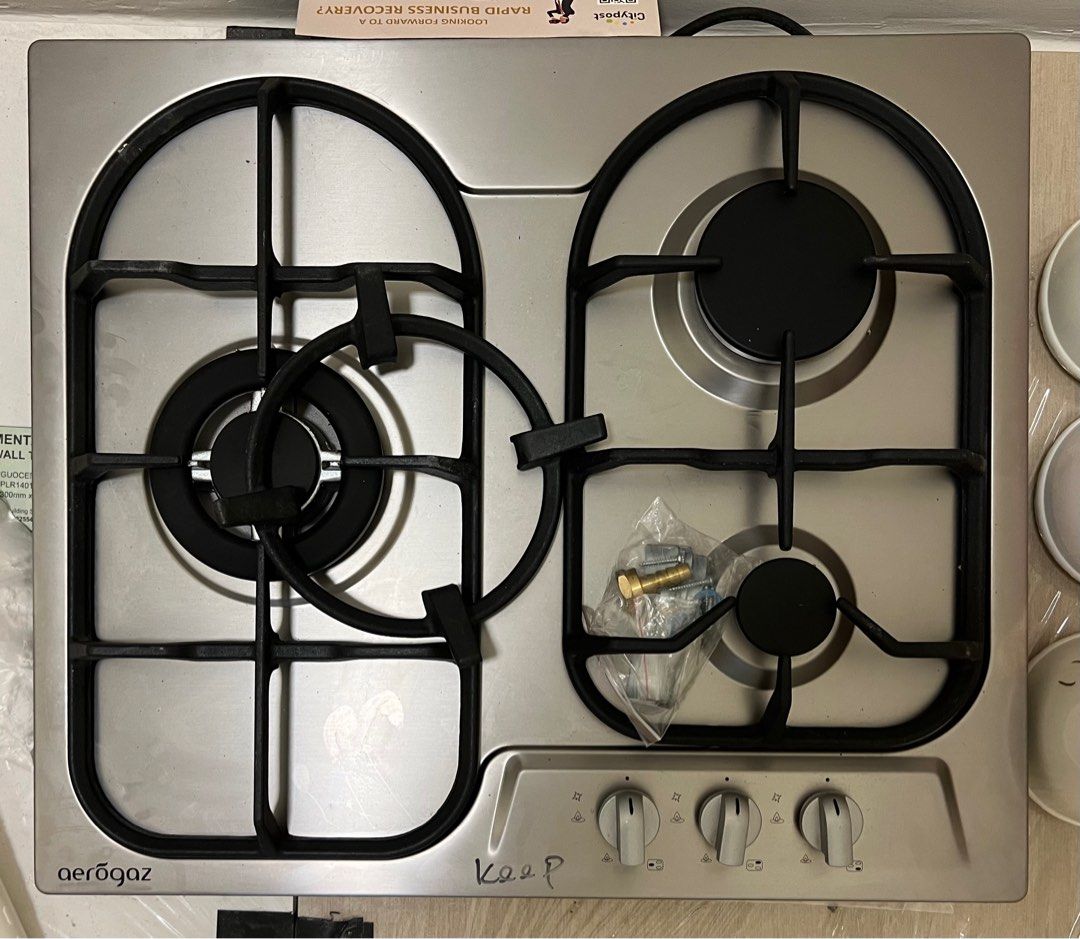 BN Aerogaz Stainless Steel Gas Hob / Stove with 3 Burner, TV & Home ...