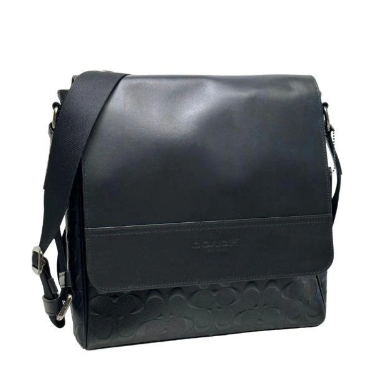 BRAND NEW AUTHENTIC INSTOCK COACH HOUSTON MAP BAG F68015 4006 BLACK ...