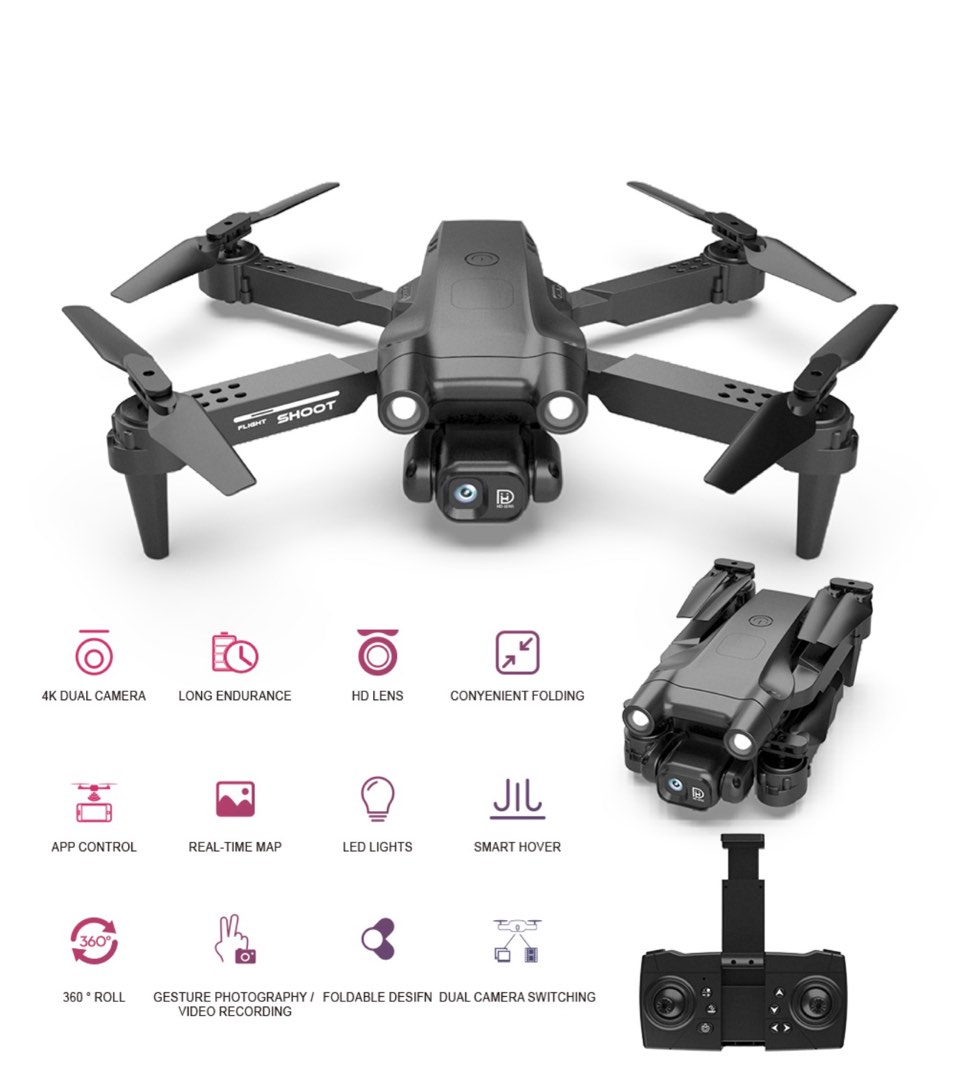 Brand new drone with 4K camera, Photography, Drones on Carousell