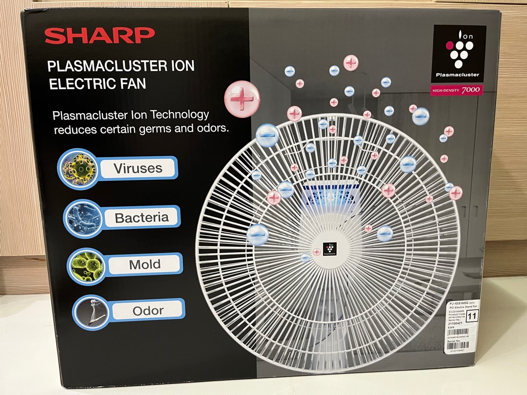 Brand new Sharp 16” plasmacluster ion electric fan, Furniture & Home ...