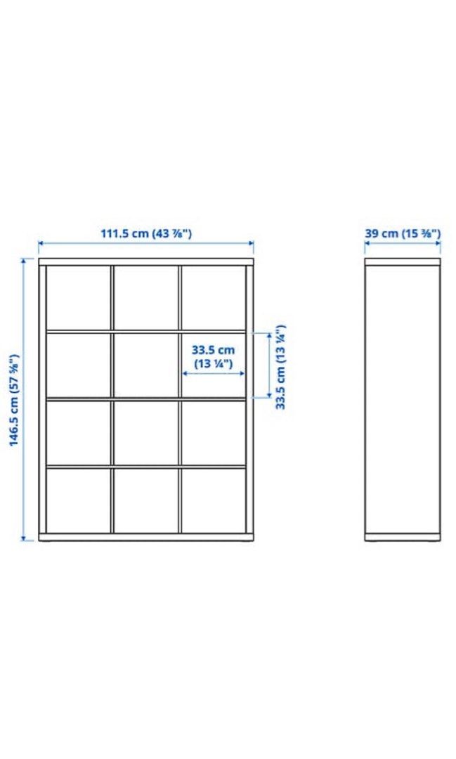 Brand new Wine cabinet KALLAX Shelving unit with 4 inserts Malm Brimnes ...