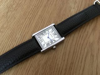 Cartier tank watch Homage, Men's Fashion, Watches & Accessories ...