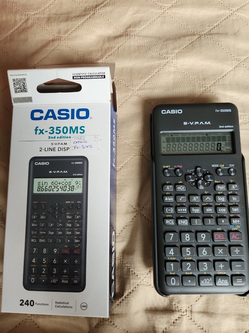 Casio fx-350 Ms scientific calculator, Computers & Tech, Office & Business Technology on Carousell
