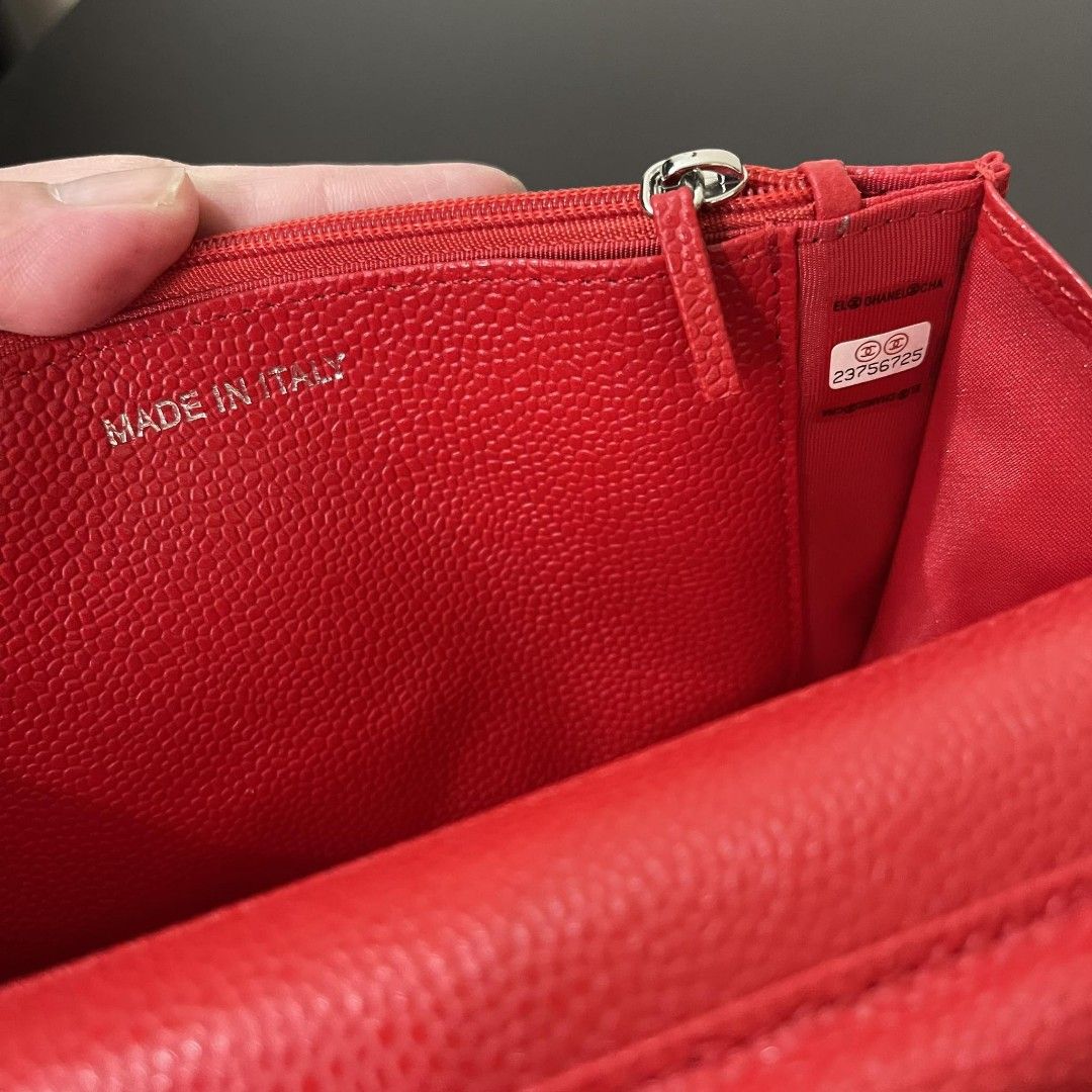 Chanel woc red, Luxury, Bags & Wallets on Carousell