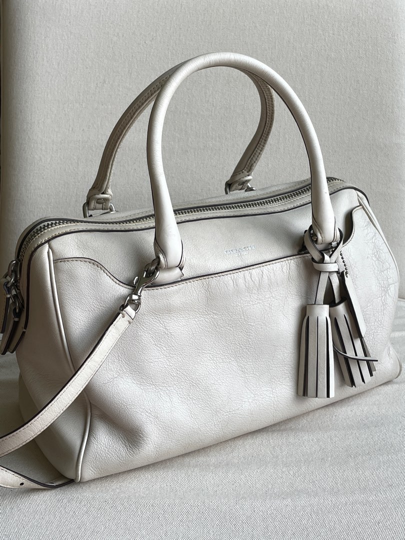 Coach Legacy Haley Leather Satchel, Off White, Luxury, Bags & Wallets ...