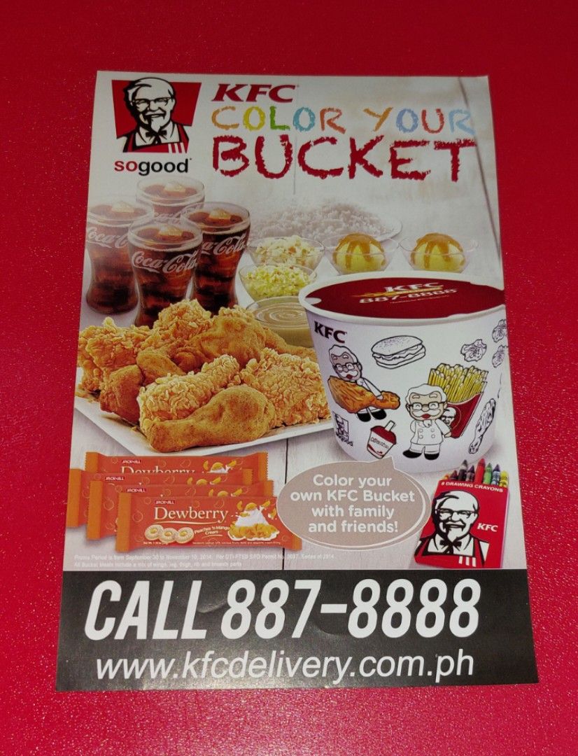 Coca Cola Coke KFC Color Your Bucket Kentucky Fried Chicken Collectible ...