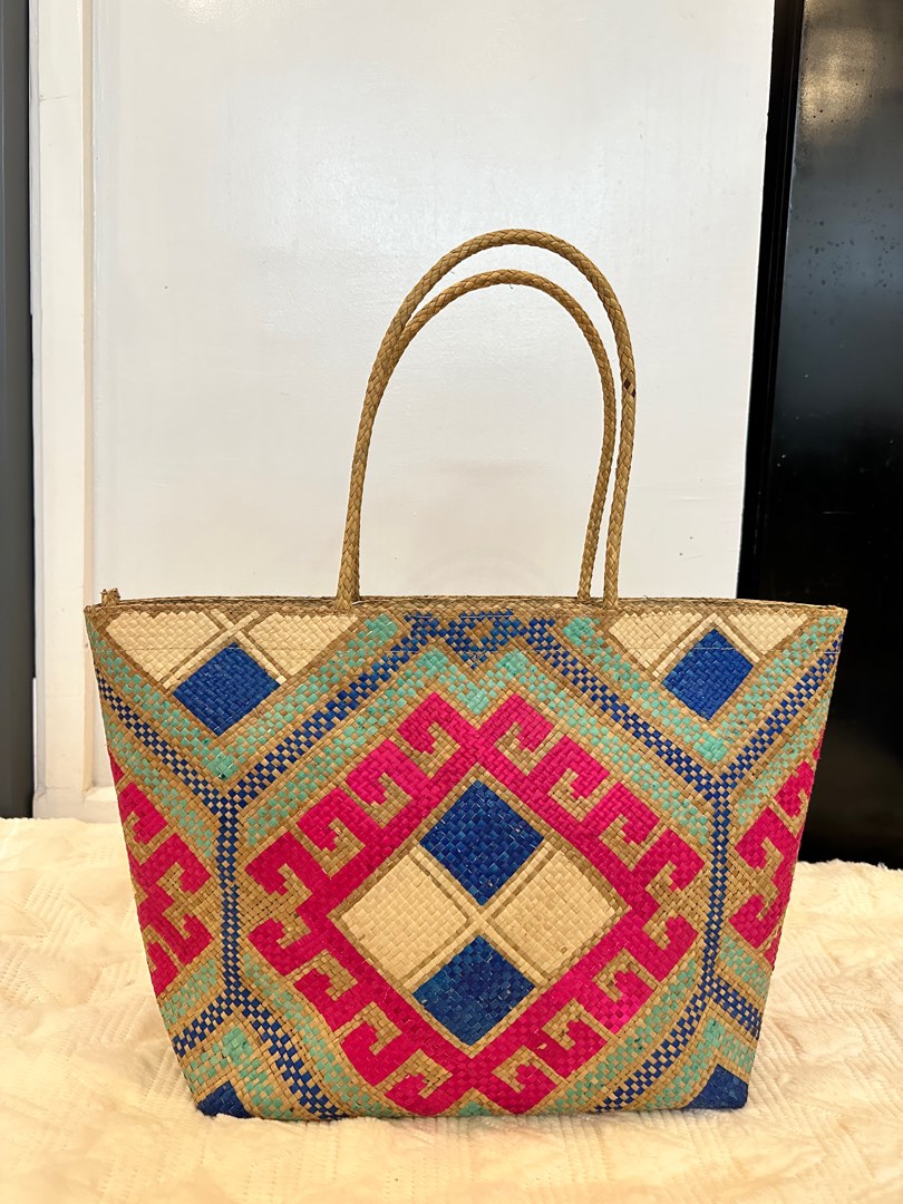 Colorful beach Banig Bag on Carousell