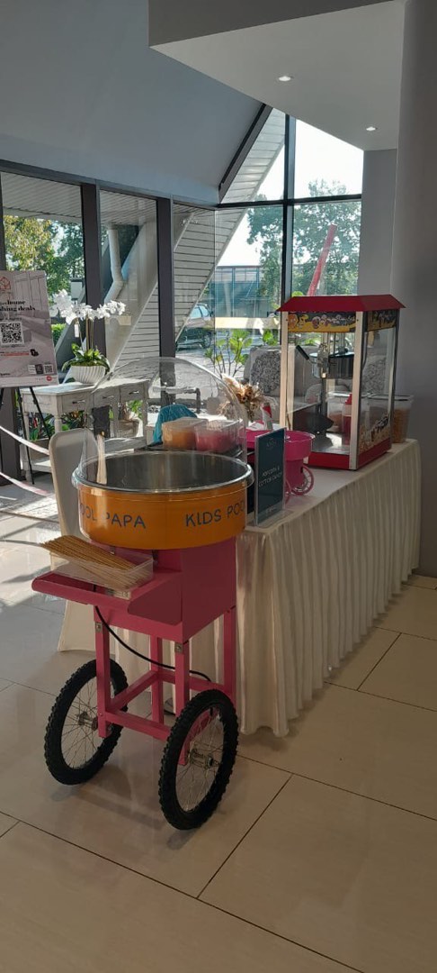 Cotton Candy Floss Popcorn Cart Free Flow Birthday Party KL Seremban ...