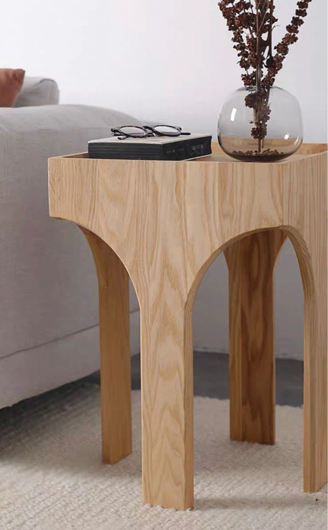 CULTS Modern Wood Side Table, Furniture & Home Living, Furniture ...