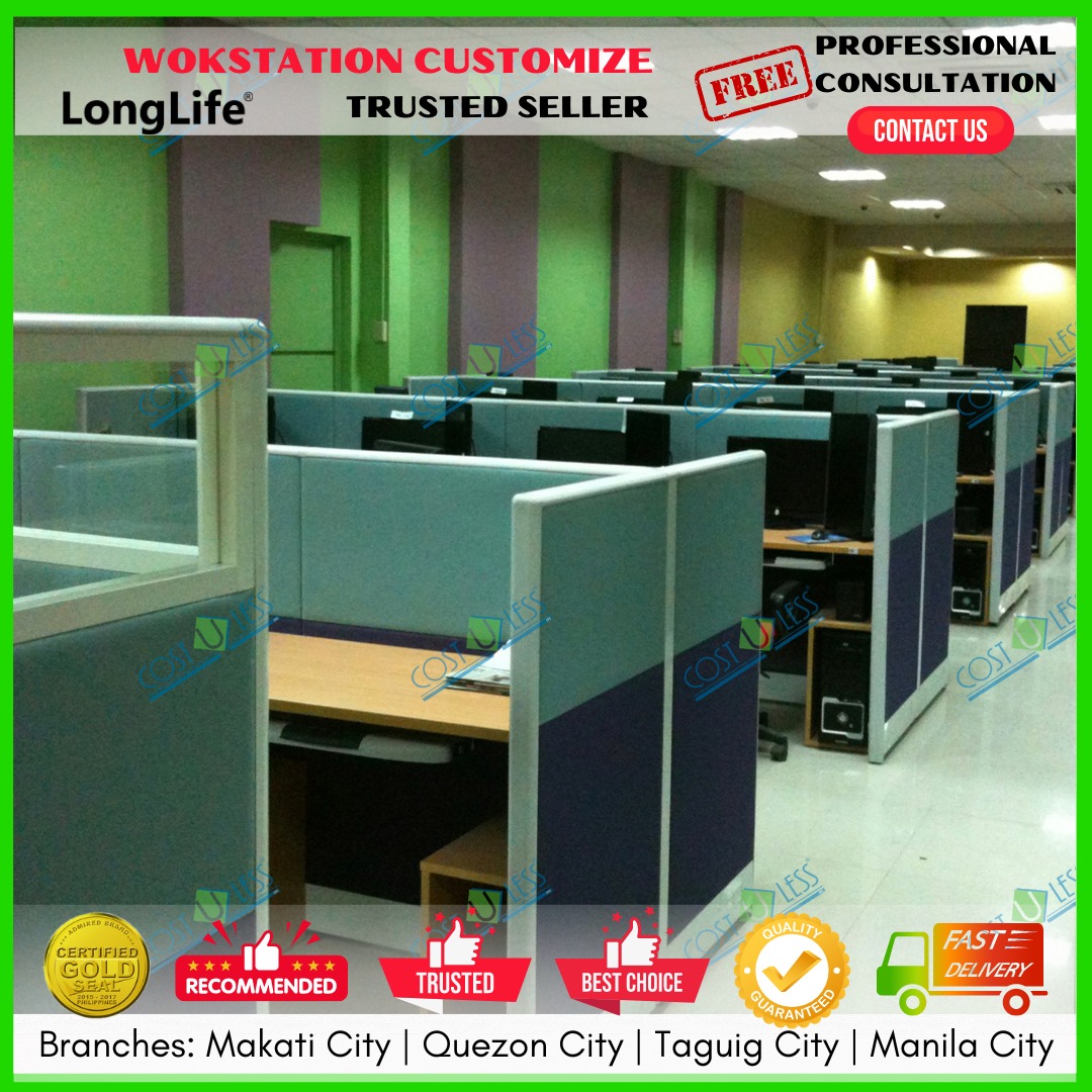 Customized Workstation Tables Office Partition, Office Furniture ...