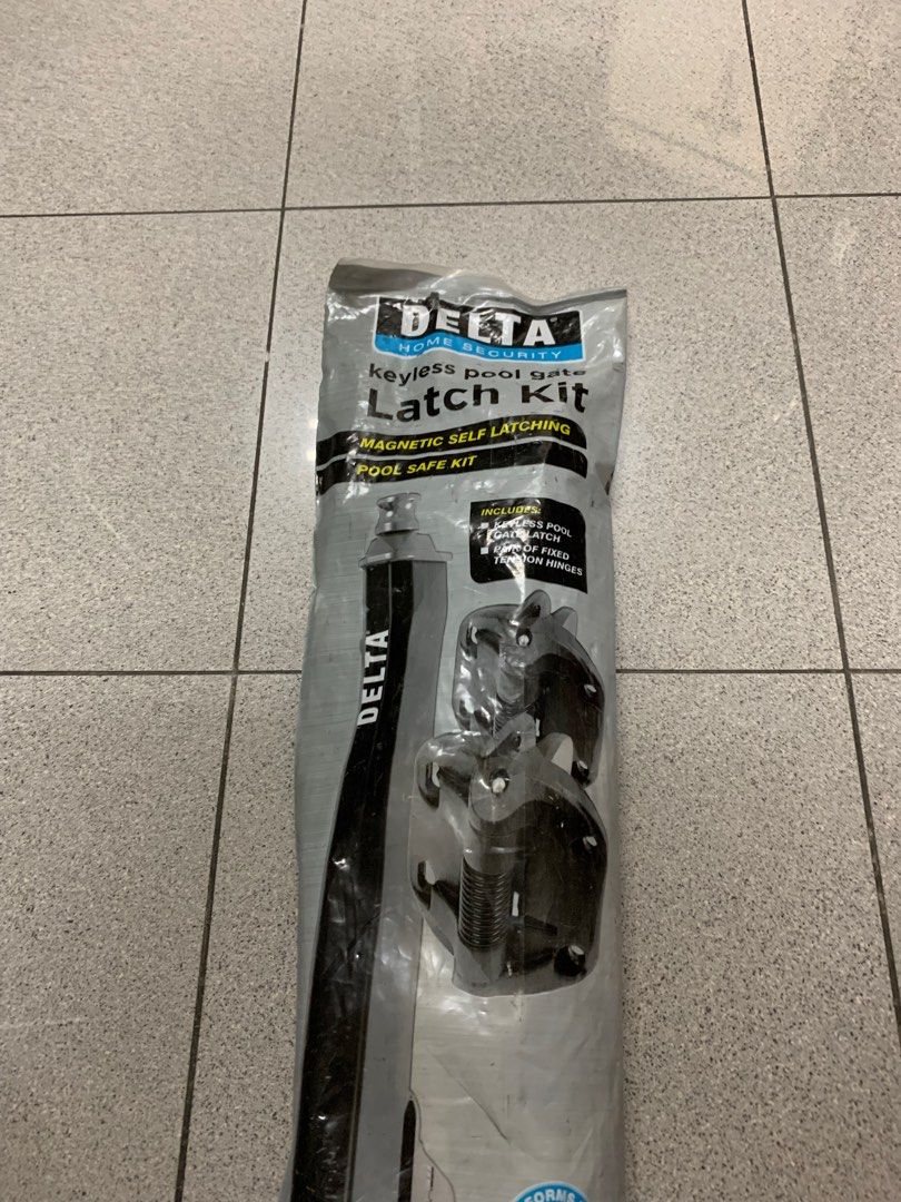Delta Home Security Keyless Pool Gate Latch Kit - SL-50K-F90L-ADS ...