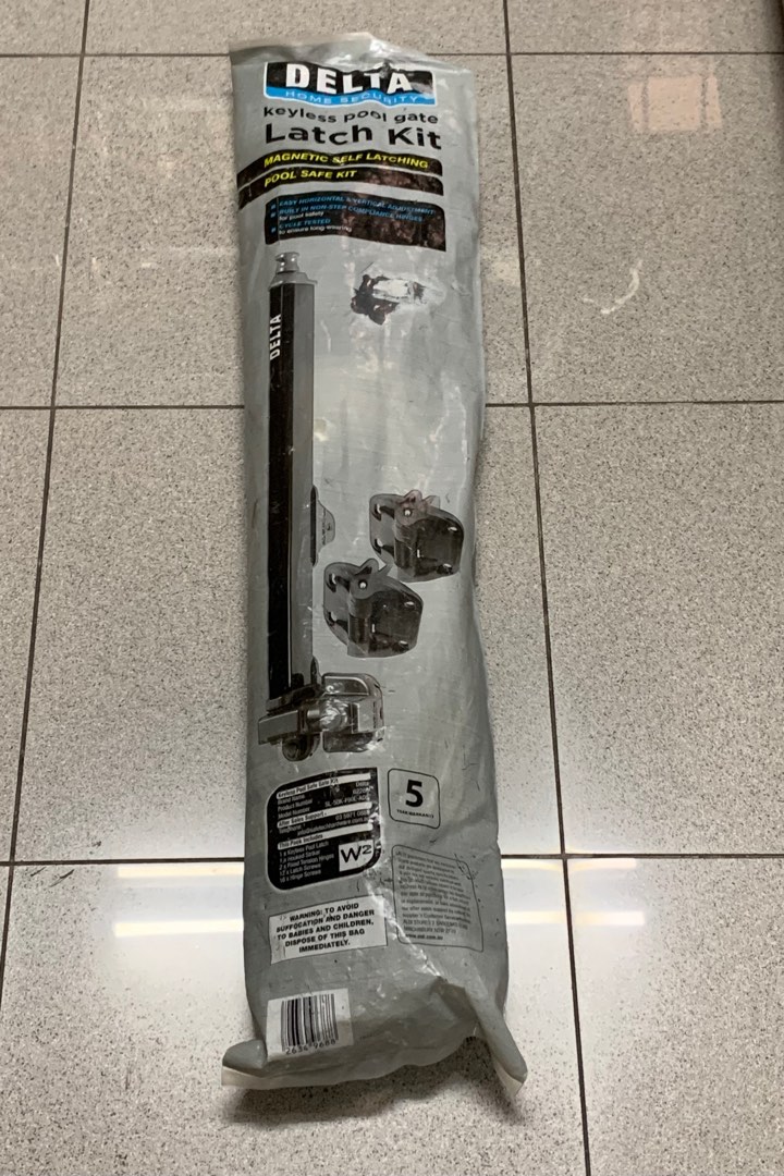 Delta Home Security Keyless Pool Gate Latch Kit - SL-50K-F90L-ADS ...