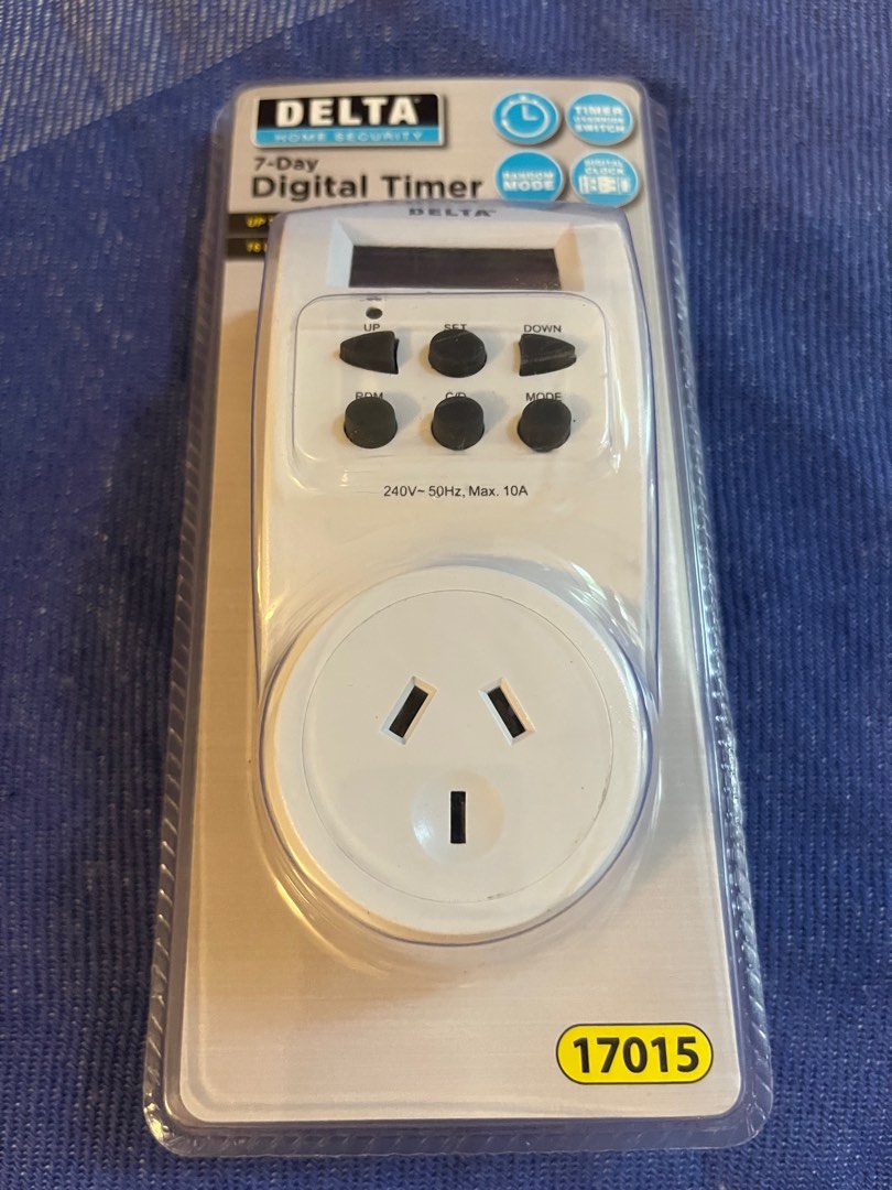 Delta Home Security 7-Day Digital Timer, Furniture & Home Living ...