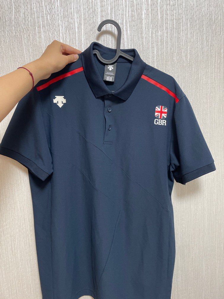 Descente polo shirt, 男裝, 上身及套裝, T-shirt、恤衫、有領衫 - Carousell