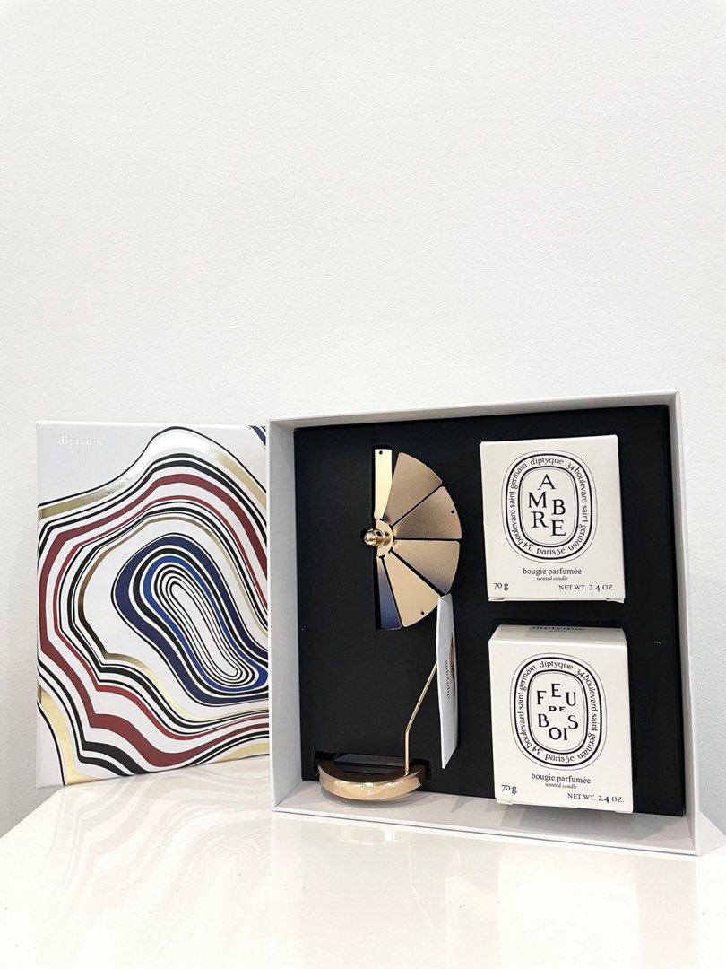 Diptyque White Box Limited Edition 2in1 Candle Set, Furniture & Home ...