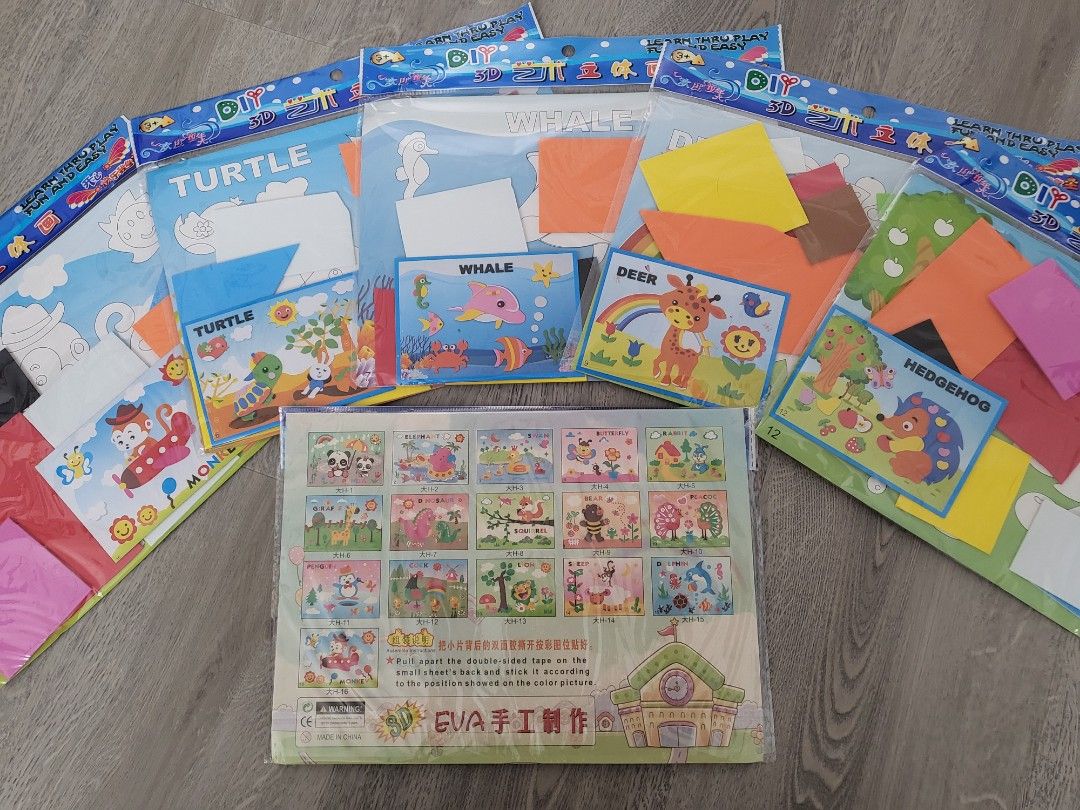 DIY A4 SIZE - Art stereograph ( Animals Design), Hobbies & Toys ...