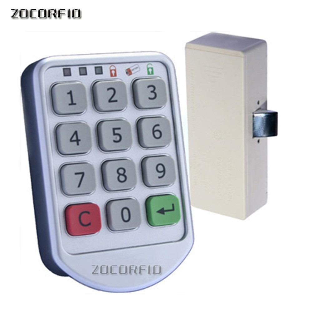 DIY Electronic password keypad locker digital cabinet lock for office ...