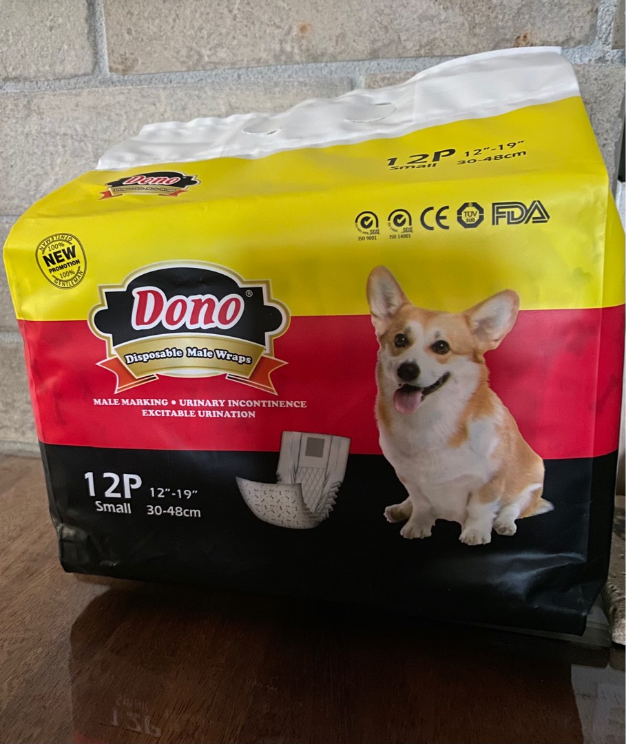 Dono Diapers for Male Dog (Size S), Pet Supplies, Homes & Other Pet ...