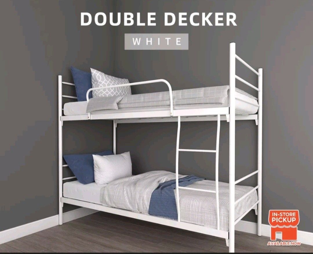 Double decker bed / bunker bed / bunk beds, Furniture & Home Living ...