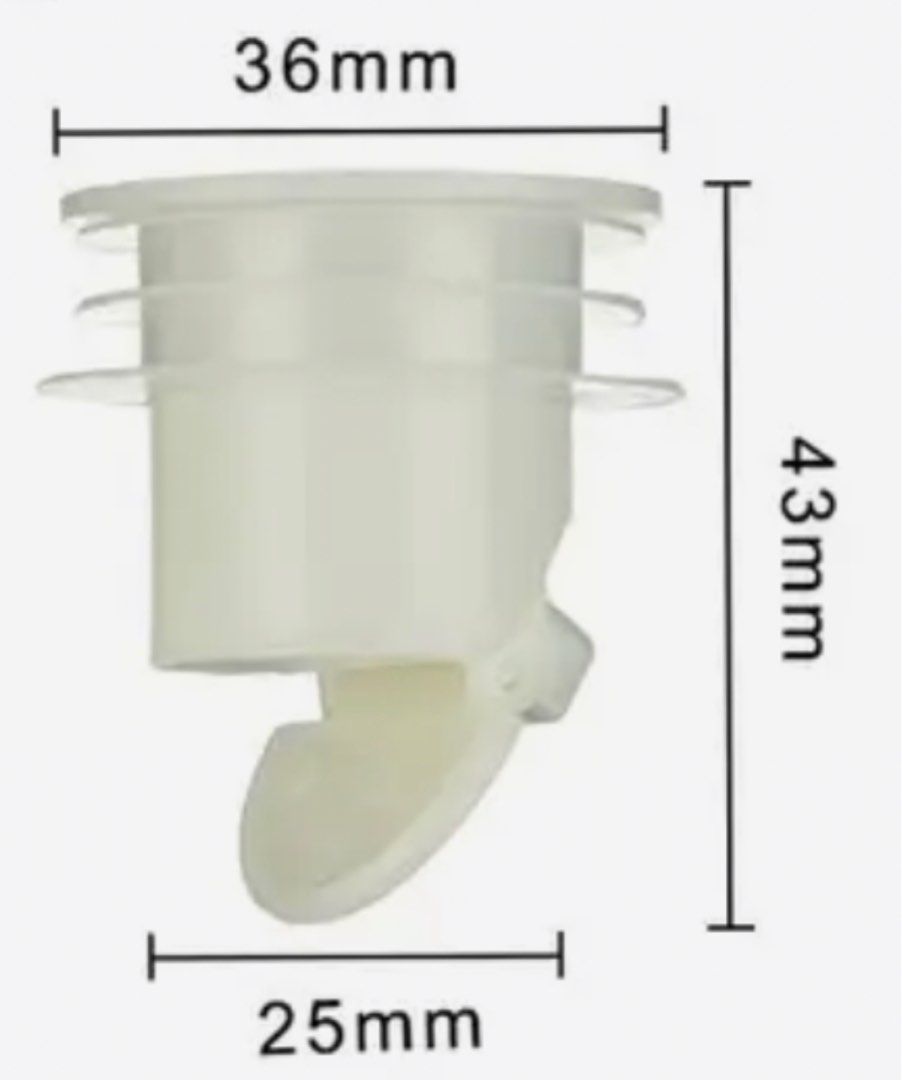 Drain plug, floor trap anti odour flap, Furniture & Home Living ...