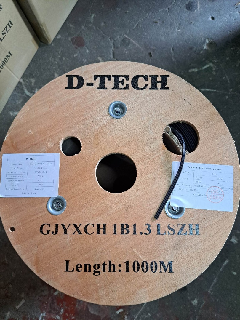 D-TECH FIBER OPTIC CABLE * FTTH Drop Cable & Mini Fig8, Computers ...