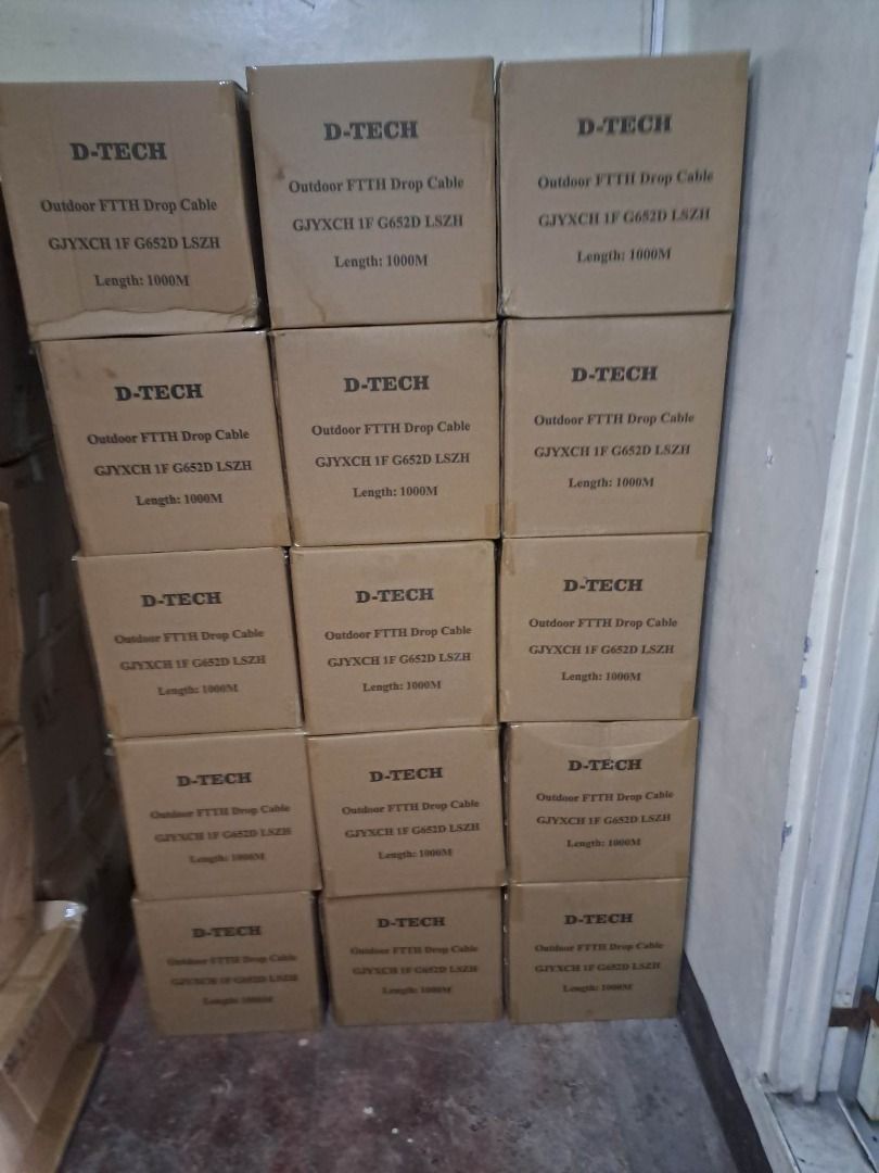 D-TECH FIBER OPTIC CABLE * FTTH Drop Cable & Mini Fig8, Computers & Tech, Parts & Accessories ...