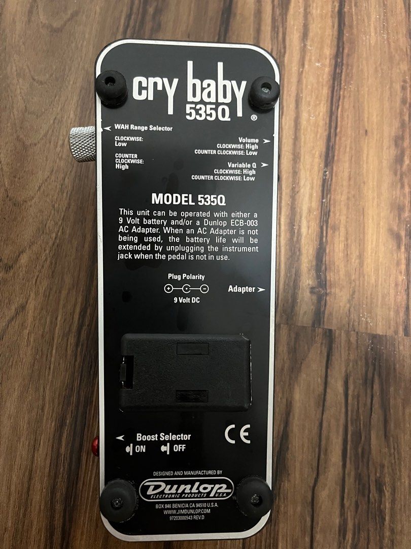 Dunlop crybaby Wah 535Q, Hobbies & Toys, Music & Media, Music ...