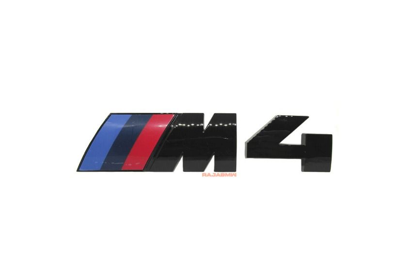 Emblem Tempel ///M4 Warna Glossy Black Ukuran 11.5x2.5cm, Aksesoris ...