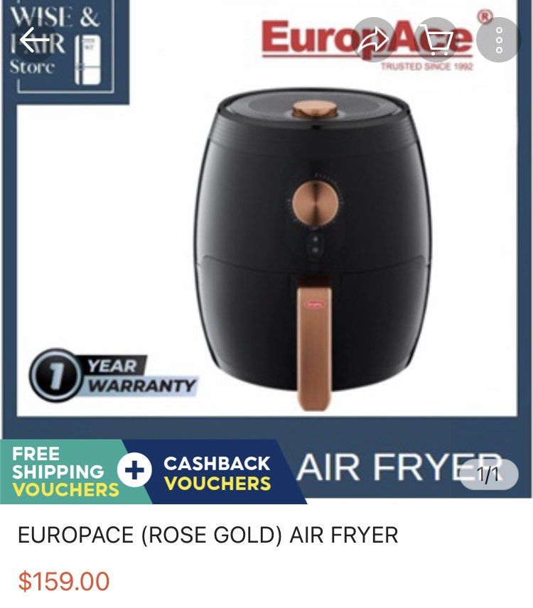 Europace 3.2L Air Fryer, TV & Home Appliances, Kitchen Appliances ...
