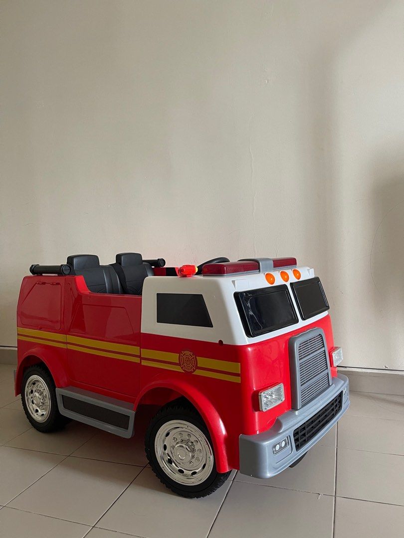 Firetruck ride on electric (TAYAR GETAH), Hobbies & Toys, Toys & Games ...