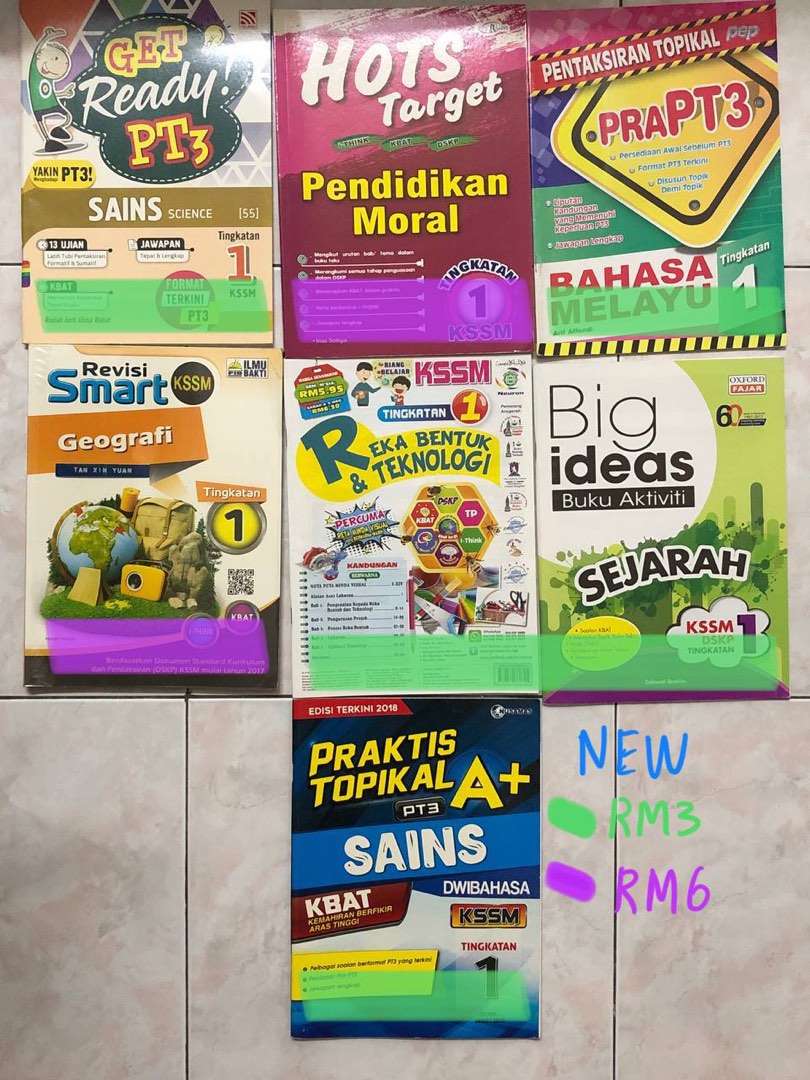 Form 1 books Tingkatan 1 buku, Hobbies & Toys, Books & Magazines ...