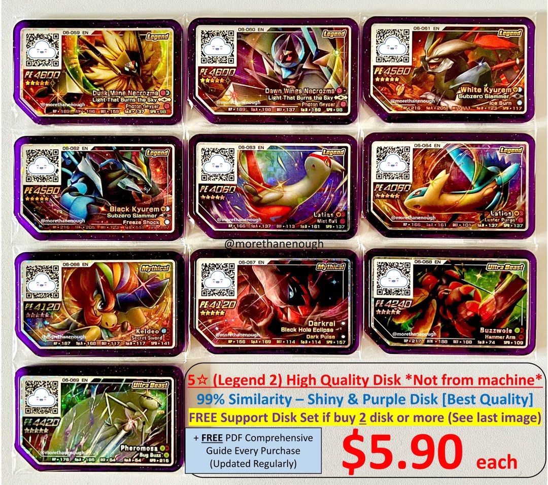 Gaole Scannable Disk (Singapore) *In-Stock* [# Pokemon Ga-Ole Dialga ...